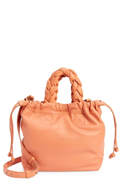 Madewell Braided Small Cinch Crossbody In Ripened Peach | ModeSens