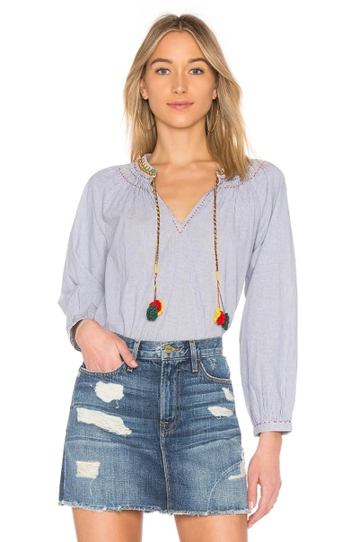 Velvet By Graham & Spencer Neena Top In Blue | ModeSens