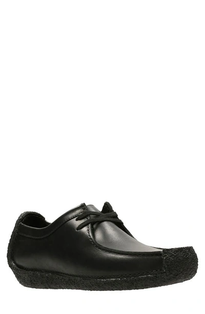 Clarks Natalie Square Toe Derby In Black Leather/ Black | ModeSens