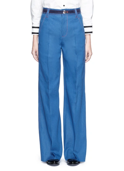 Marc Jacobs Wide Leg Denim Pants | ModeSens