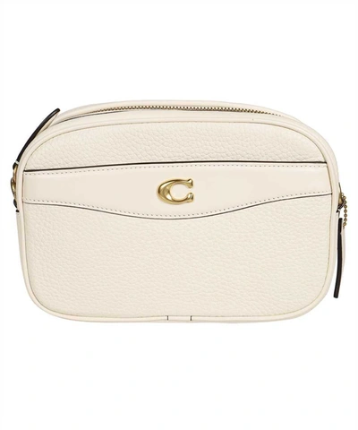Coach Leather Crossbody Bag In White | ModeSens