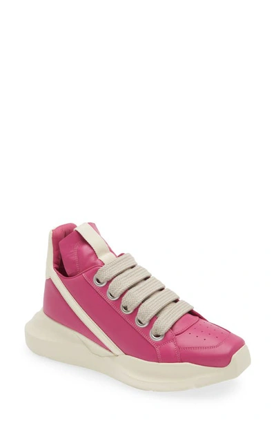 Rick Owens Geth Running Shoe In Hot Pink/ Milk/ Hot Pink/ Milk | ModeSens