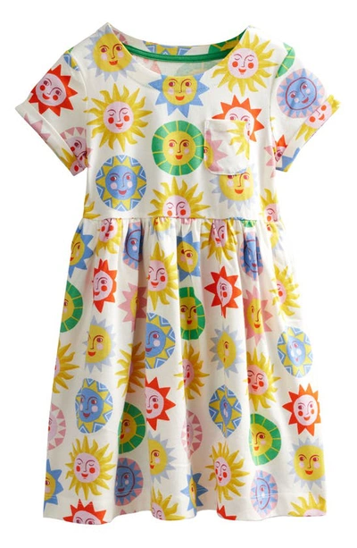 Mini Boden Kids' Fun Print Cotton Jersey Dress In Multi Sun | ModeSens