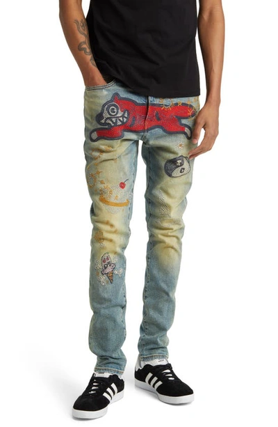 Ice Cream Yin & Yang Skinny Jeans In Faded | ModeSens