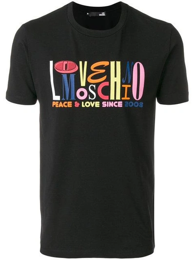 Love Moschino Fonts Logo T-shirt | ModeSens