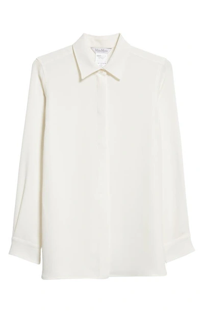 Max Mara Euforia Cady Regular Shirt In White | ModeSens