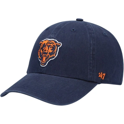47 ' Navy Chicago Bears Primary Alternate Logo Clean Up Adjustable Hat ...