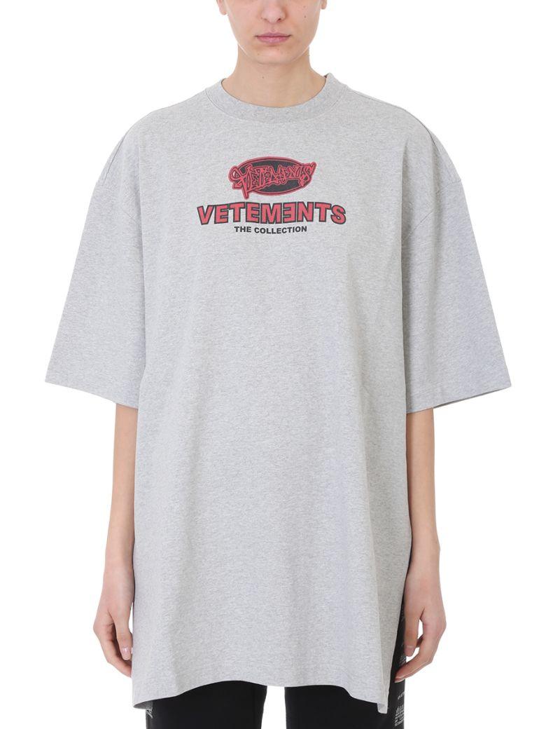 Vetements Open Side T-shirt In Grey | ModeSens