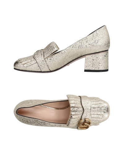 Gucci Loafers In Gold | ModeSens