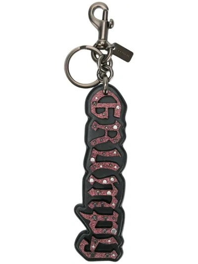 Coach X Disney Grumpy Keychain - Black | ModeSens