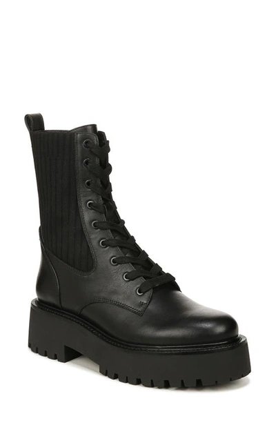 Sam Edelman Evina Combat Platform Boot In Black | ModeSens