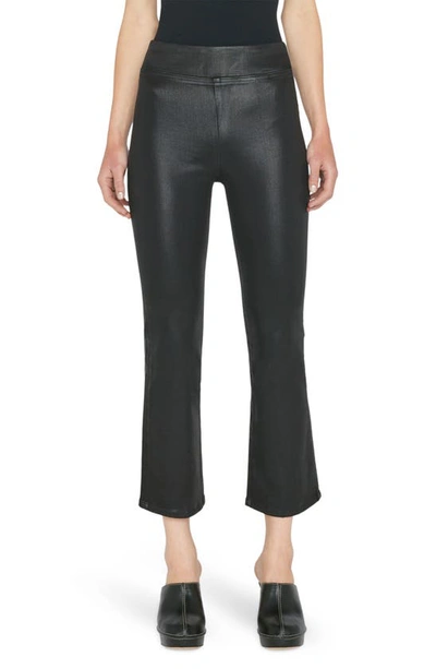Frame Jet Set Crop Mini Bootcut Pants In Noir Coate | ModeSens