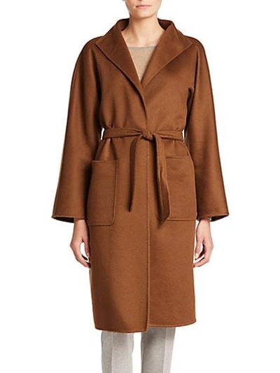 Max Mara Labro Oversized Cashmere Coat In Tobacco | ModeSens