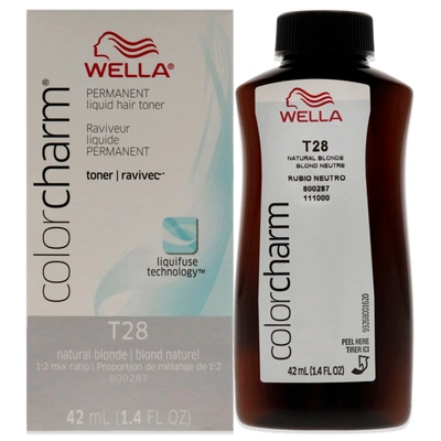 Wella Color Charm Permanent Toner - T28 Natural Blonde By For Unisex ...