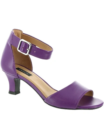 Array Praise Womens Leather Open Toe Dress Pumps In Purple | ModeSens
