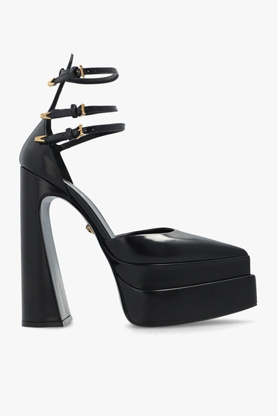 Versace Black ‘aevitas Pointy' Double-platform Shoes In New | ModeSens