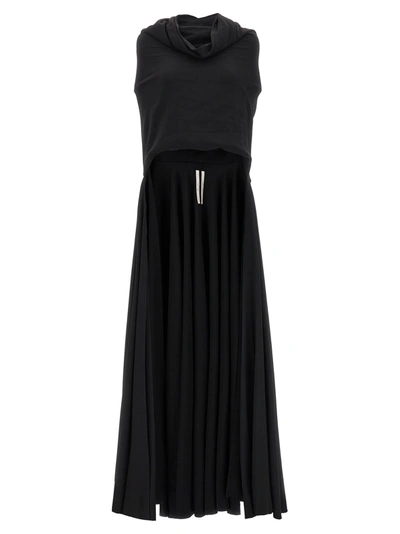 Rick Owens Cowl Half Cape Cape In Black | ModeSens