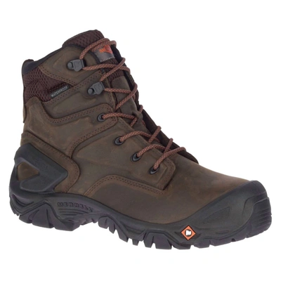 Merrell Men's Strongfield Leather X 7" Waterproof Comp Toe Work Boot ...