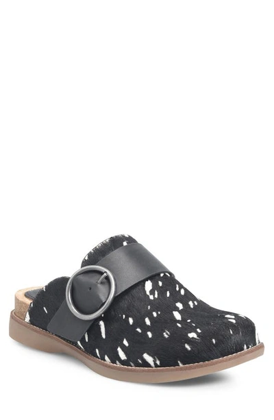 Söfft Billie Genuine Calf Hair Clog In Black-white-calf Hair | ModeSens