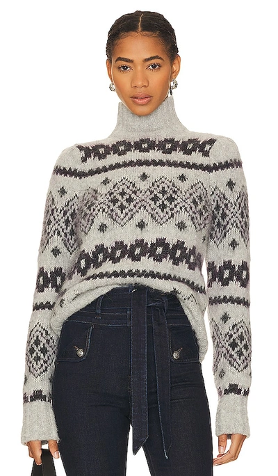 Veronica Beard Chiana Fairisle Sweater In Neutral | ModeSens