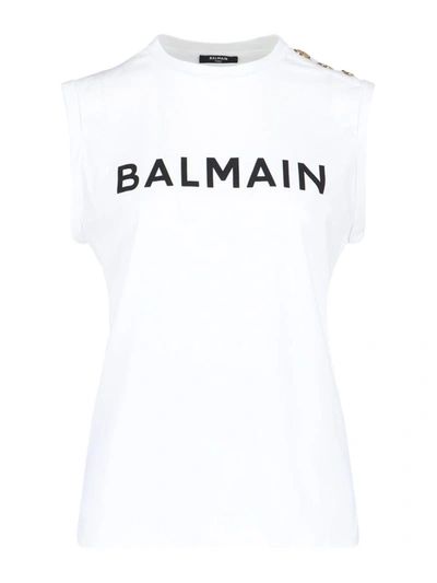 Balmain Top In White | ModeSens