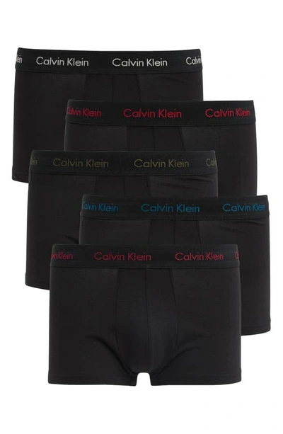 Calvin Klein 5-pack Low Rise Trunks In 6ot Blkw Classi | ModeSens