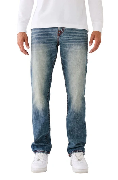 True Religion Brand Jeans Ricky Super T Straight Leg Jeans In Worn ...