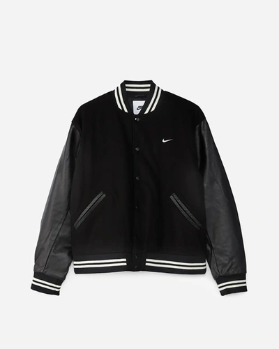 Nike Varsity Jacket In Black | ModeSens