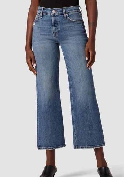Hudson Rosie High-rise Wide Leg Crop Jean In Wilder In Multi | ModeSens