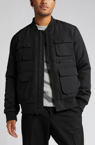 Open Edit Utility Bomber Jacket In Black | ModeSens