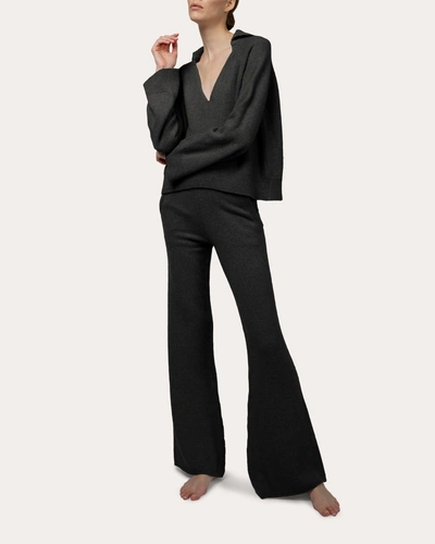 Santicler Women's Alex Cashmere Flare Pants In Grey | ModeSens
