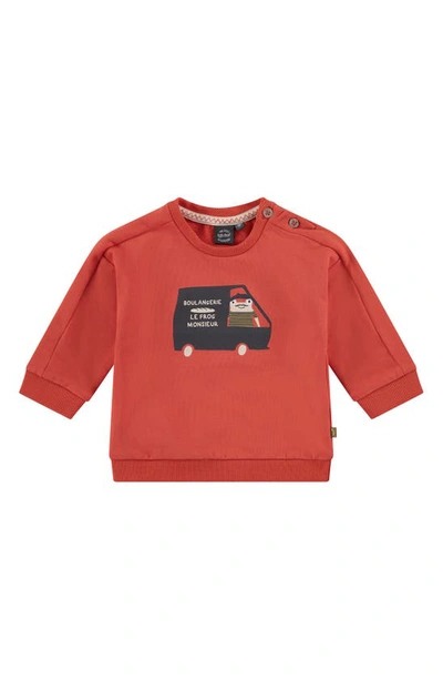 Babyface Babies' Stretch Cotton Graphic Sweatshirt In Red | ModeSens