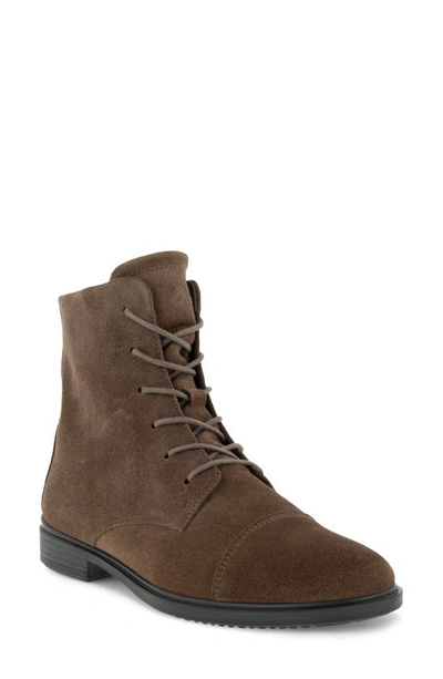 Ecco Touch 15 Lace Water Resistant Boot In Dark Clay | ModeSens