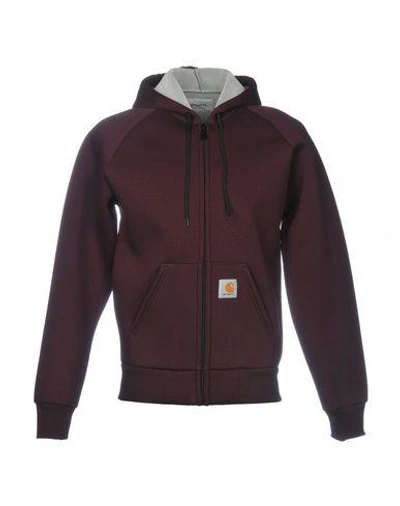 Carhartt Sweatshirts In Maroon | ModeSens