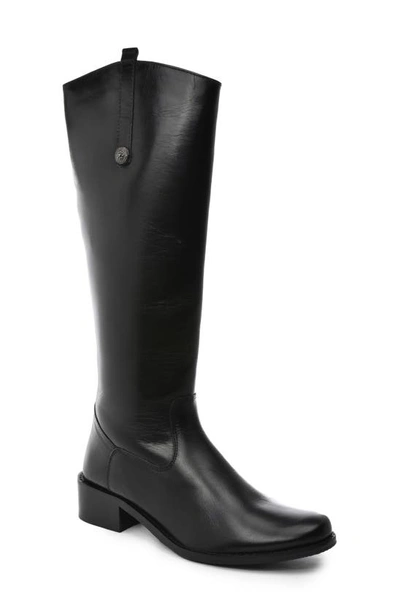 Catherine Catherine Malandrino Reeta Leather Riding Boot In Blk | ModeSens