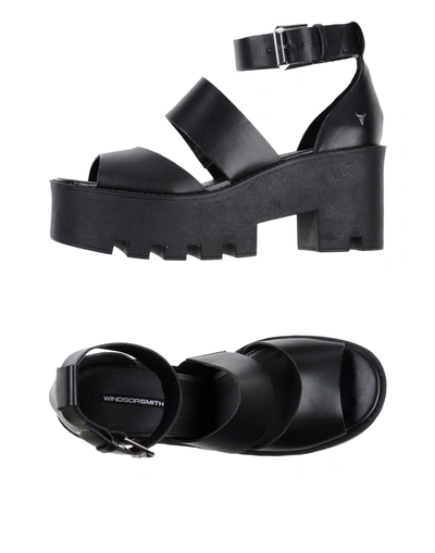 Windsor Smith Sandals In Black | ModeSens