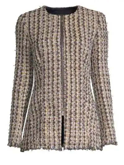 Lafayette 148 Landon Metallic Tweed Jacket In Pale Blue Multi | ModeSens