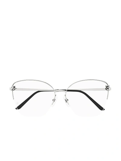 Cartier Eyeglasses In Silver | ModeSens