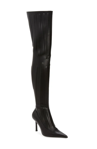 Jeffrey Campbell Jeepers Over The Knee Stiletto Boot In Black | ModeSens