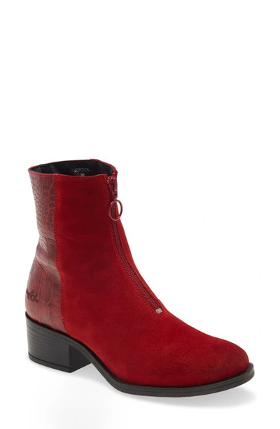 Bos. & Co. Jordon Bootie In Red Suede | ModeSens
