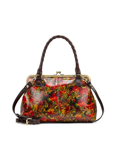 Patricia Nash Rora Frame Satchel In Brown | ModeSens