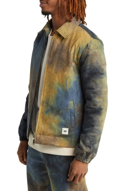 Cat Wwr Woodland Tie Dye Workwear Jacket In Brown Rust Tiedye | ModeSens