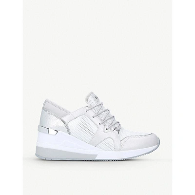 Michael Michael Kors Scout Mesh And Leather Trainers In White/oth ...