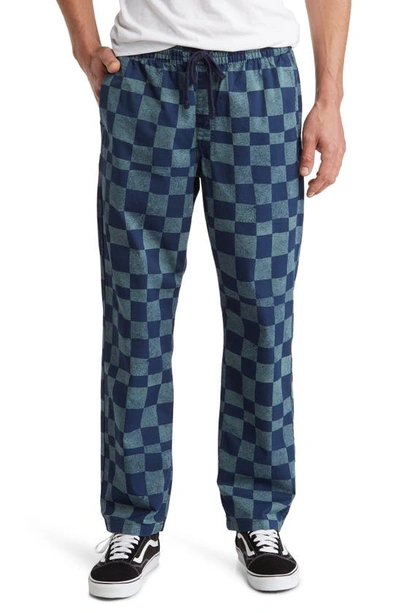 Vans Range Relaxed Fit Checkerboard Cotton Drawstring Pants In North ...