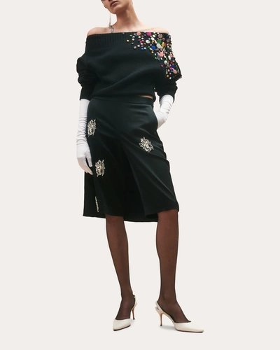 Hellessy Women's Bruno Button Sweater In Black | ModeSens