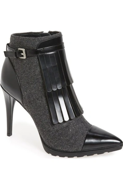Calvin Klein 'makena' Pointy Toe Kiltie Bootie (women) In Charcoal ...