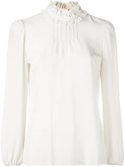 Red Valentino Ruffle Collar Blouse | ModeSens