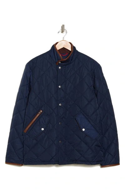 Robert Graham Diamond Quilted Travel Jacket In Blue | ModeSens
