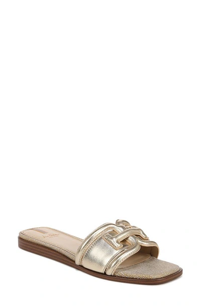 Sam Edelman Irina Slide Sandal Gold Leaf Leather | ModeSens