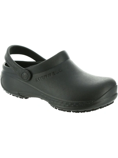 Merrell Encore Service Pro Womens Oil Resistant Slip On Clogs In Black ...